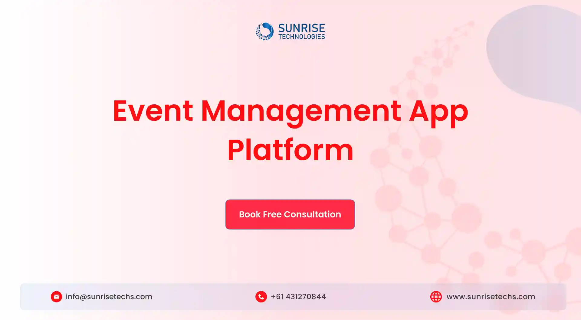 Event Management App Platform | Sunrise Technologies