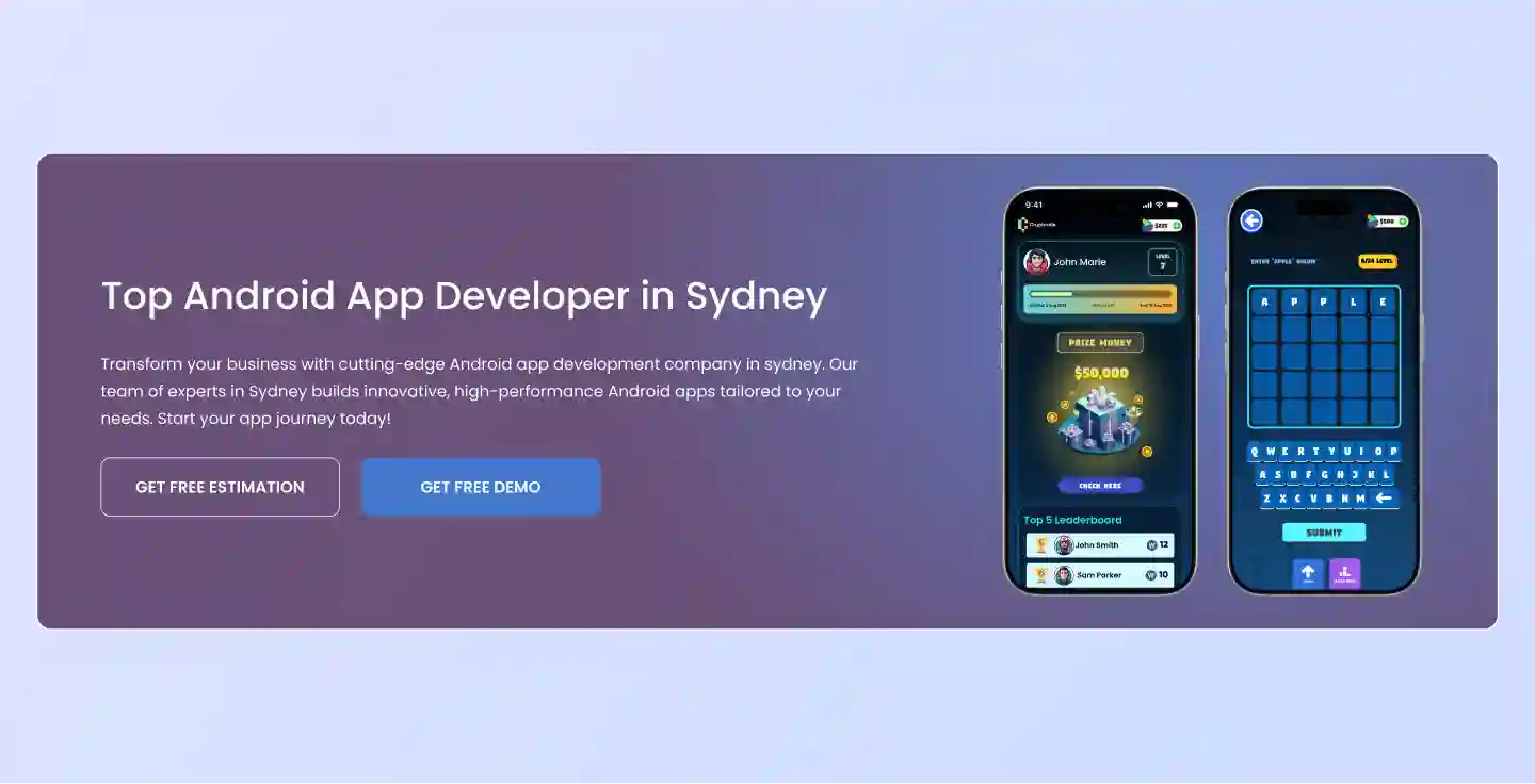 Leading Android App Development Company in Sydney