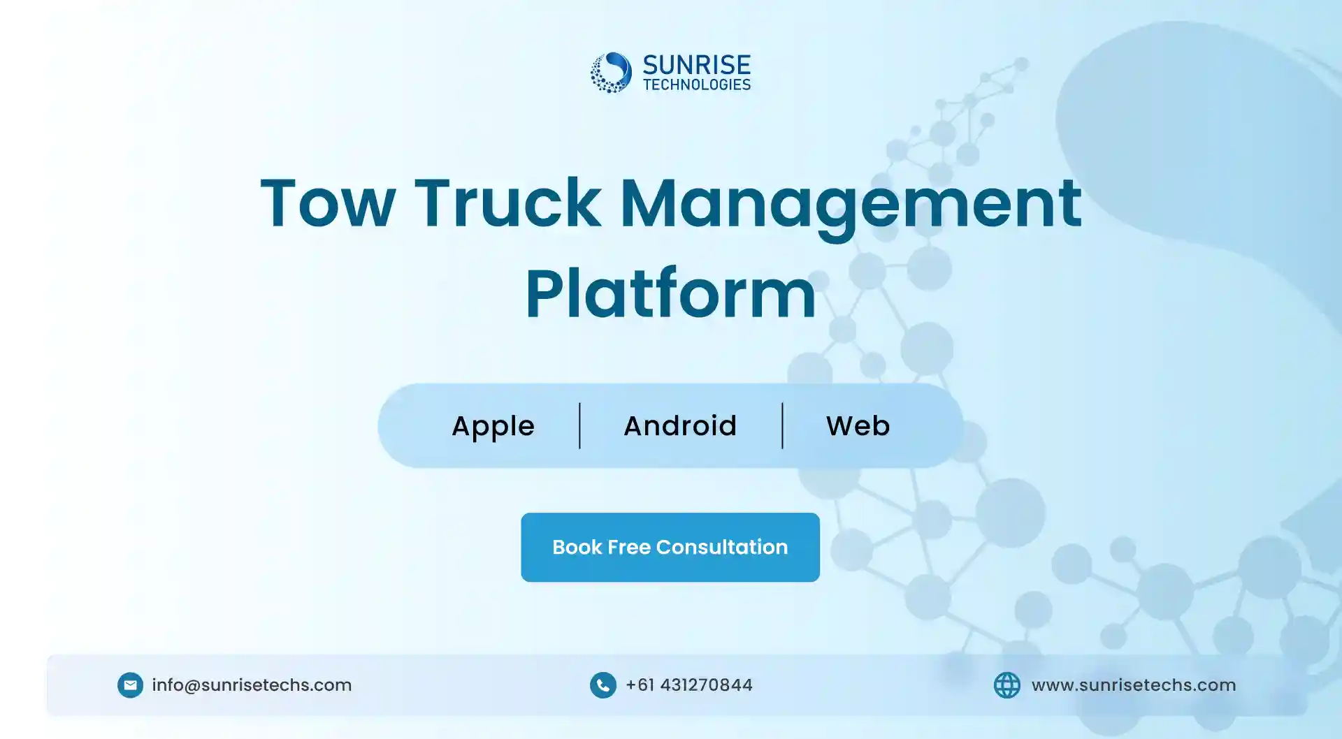 Build AI-Powered Tow Management Platform | Sunrise Technologies